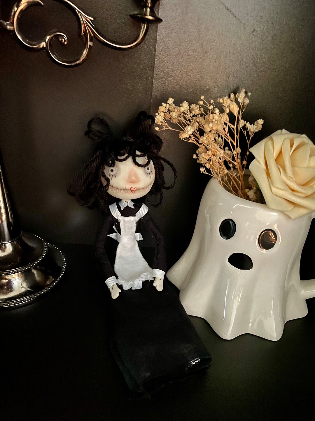 Raggedy Ann Doll , Art Doll, Tim Burton Aesthetic - Etsy