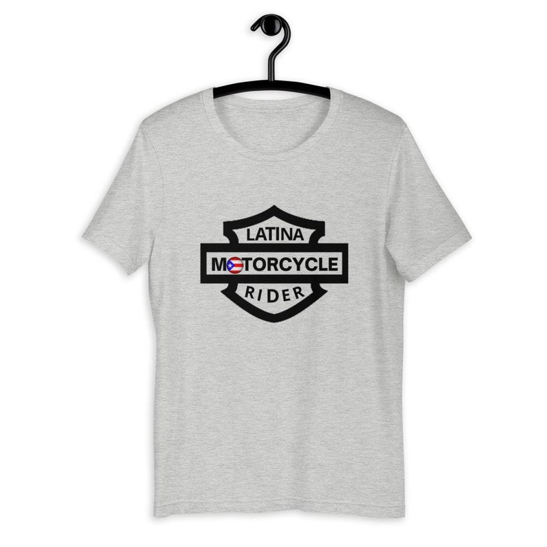 Latina HARLEY Motorcycle Rider Emblem With Puerto Rican Flag T-shirt ...