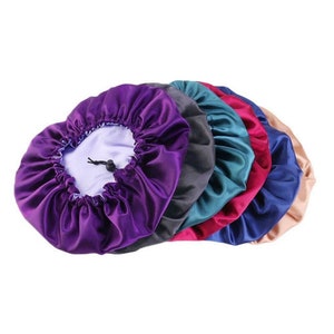 Silk Satin Sleep Cap Adjustable Elastic Drawstring Silk Bonnet - Etsy