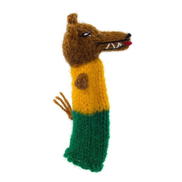 Wolf Finger Puppet - Etsy