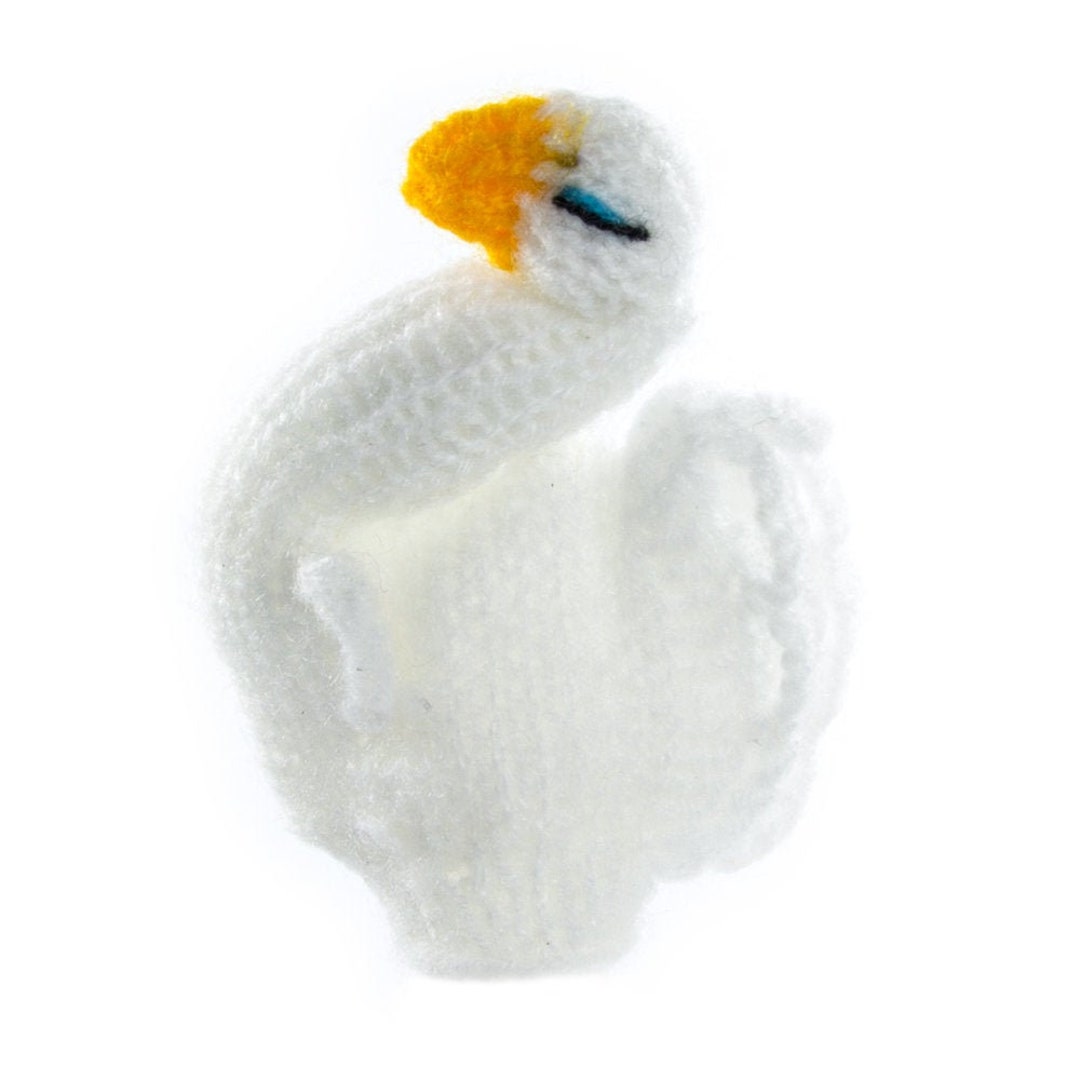 Swan Finger Puppet Puppet Theater for Playing and Learning From Wool ...