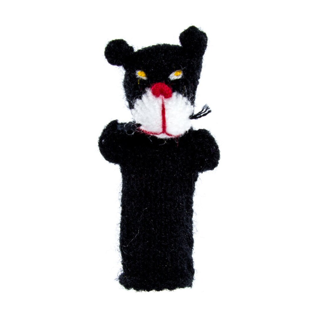 Panther Finger Puppet Puppet Theater for Playing and Learning From Wool ...