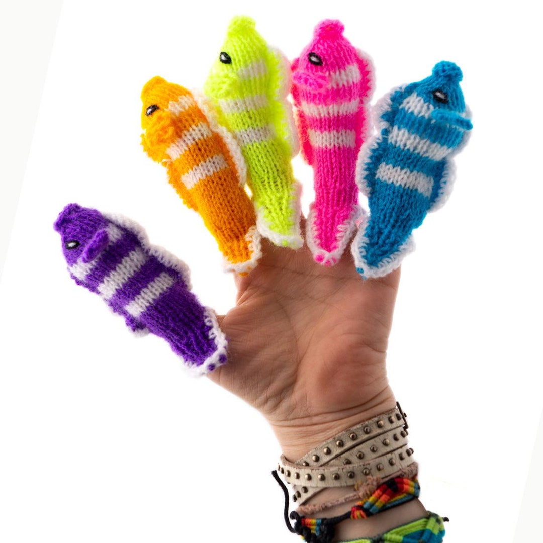 Discount. Fish Finger Puppet, Animals for Playing and Learning, Toys ...