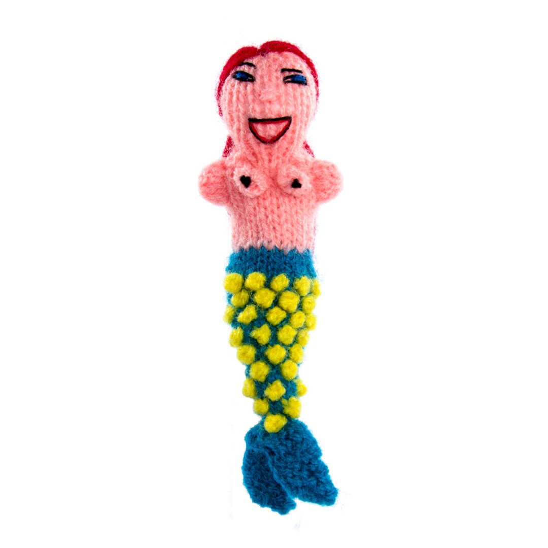 Mermaid Finger Puppet Theater for Playing and Learning From Wool ...