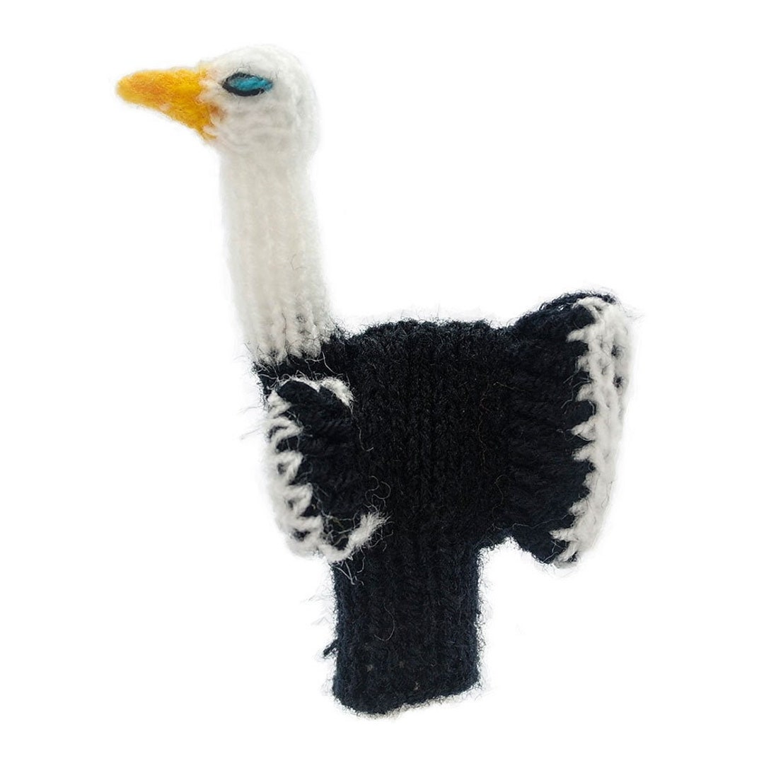 Ostrich Finger Puppet Puppet Theater for Playing and Learning Made of ...