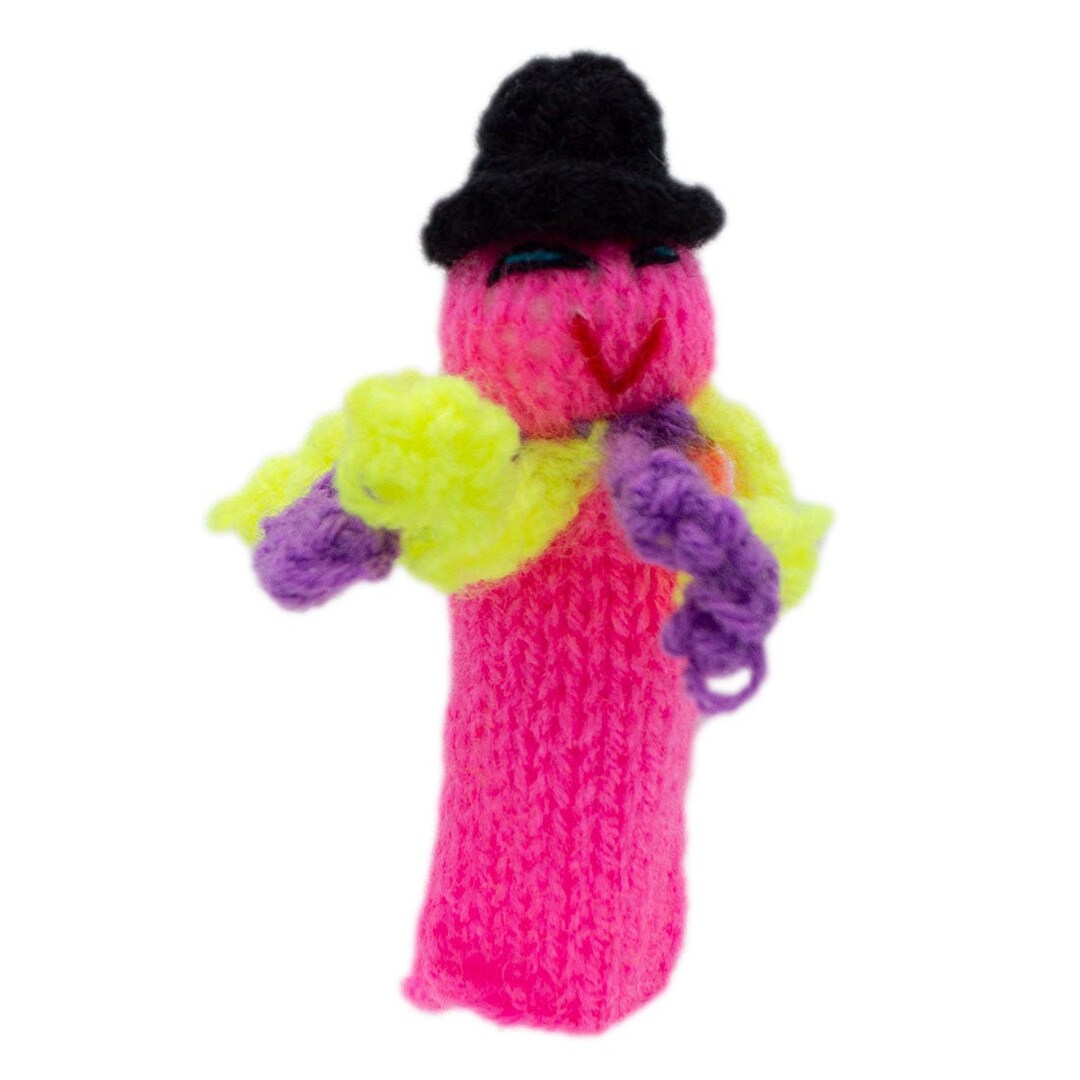 Octopus, Finger Puppet for Playing and Learning From Wool Knitting for ...