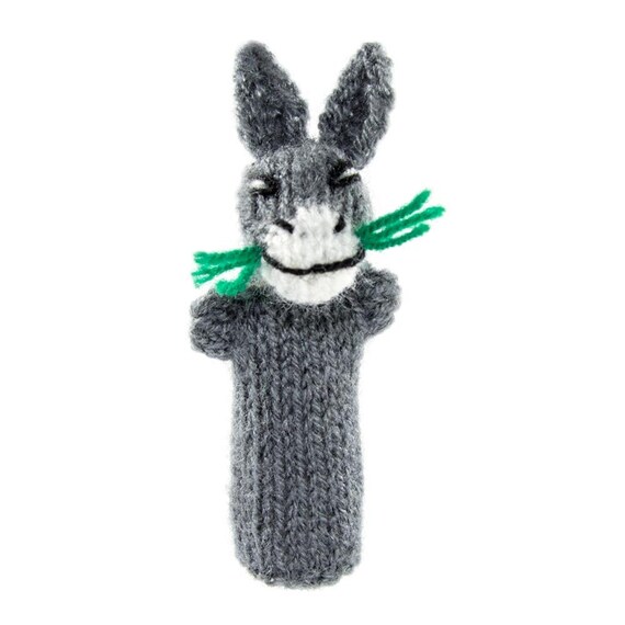 Donkey Finger Puppet Puppet Theatre for Playing and Learning | Etsy