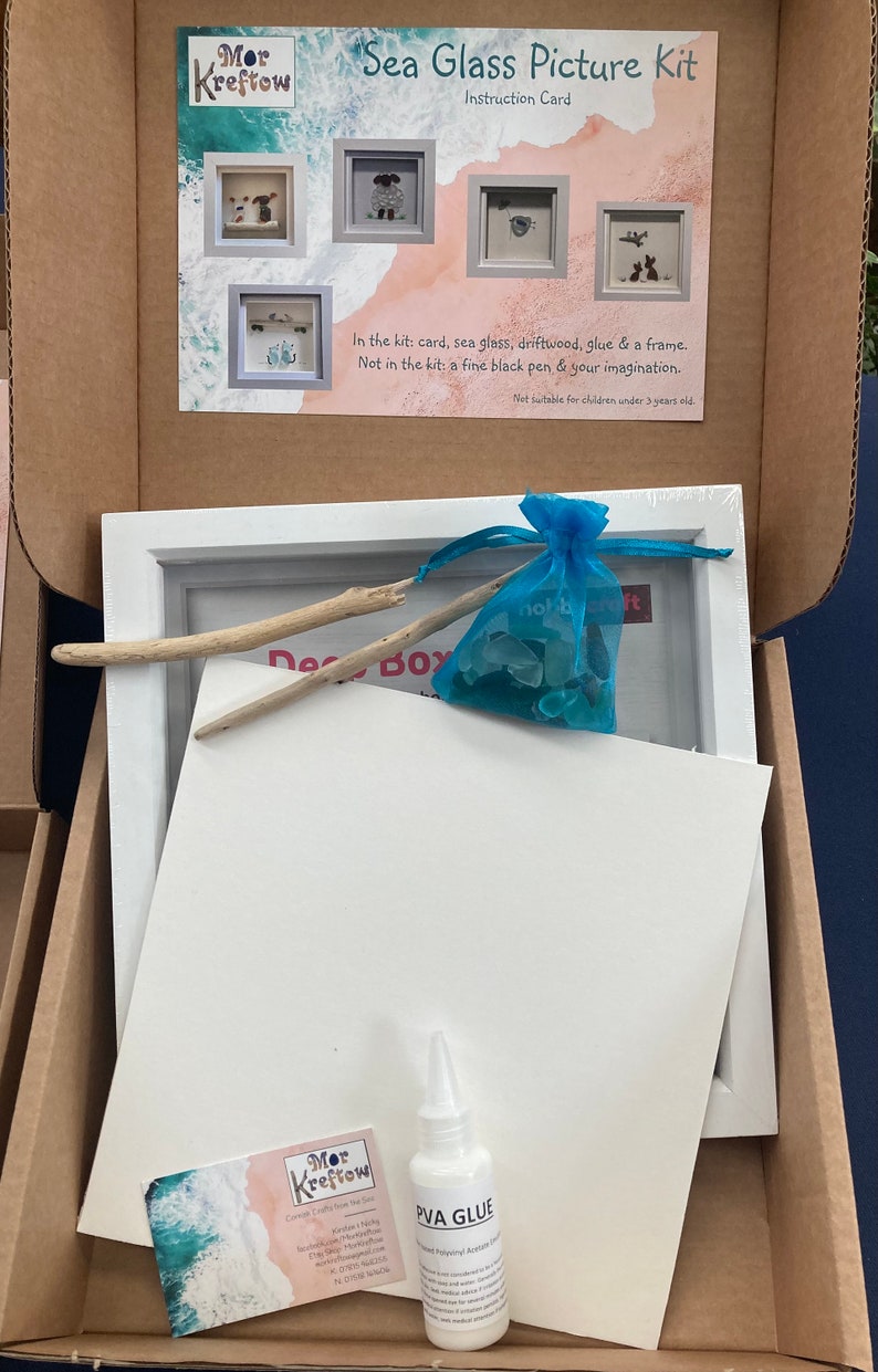 Create Your Own Sea Glass Picture Craft Kit - Etsy