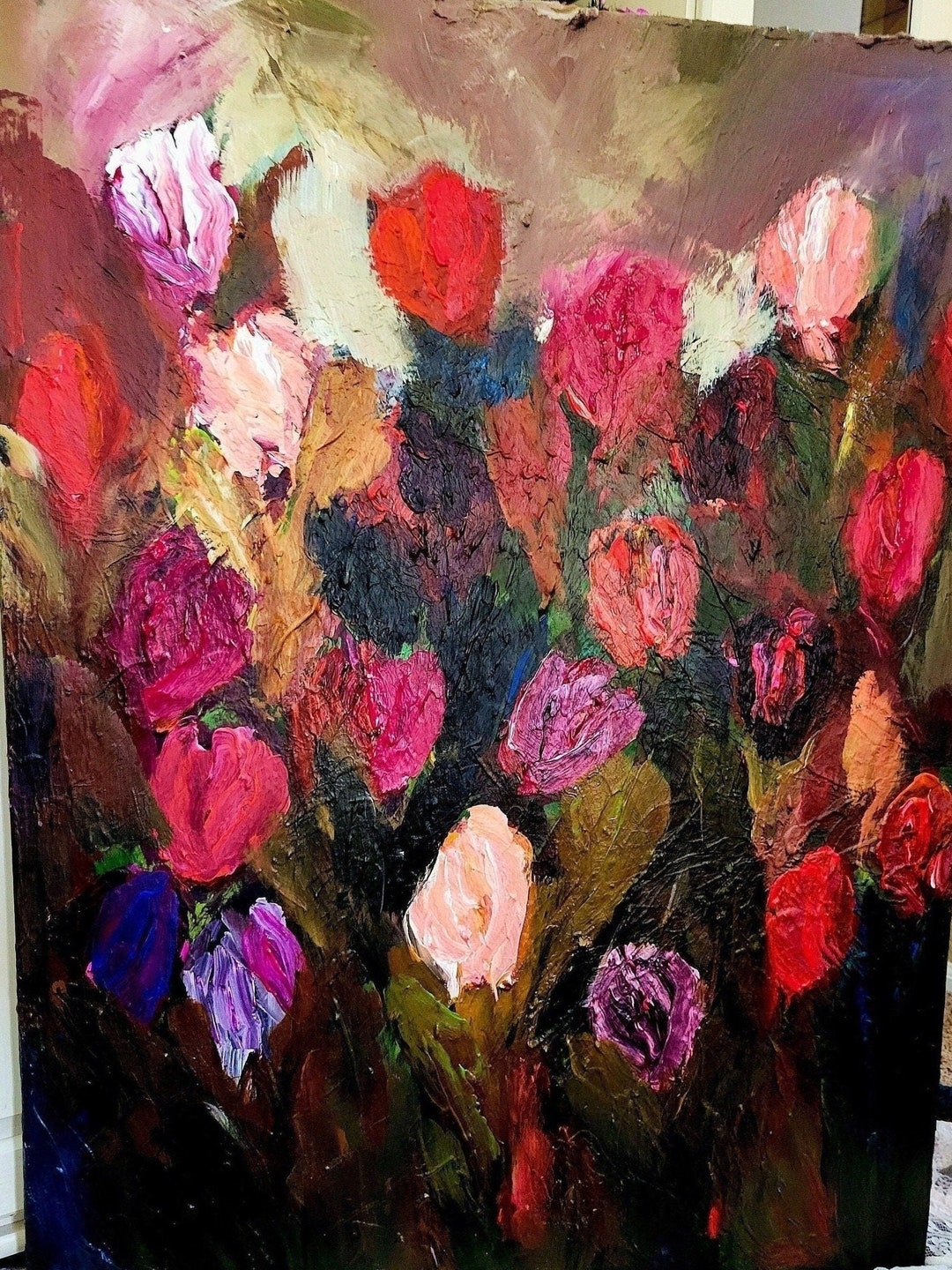 Stunning Enchanted Tulip Fields Art,vibrant Spring Canvas Art for Your ...