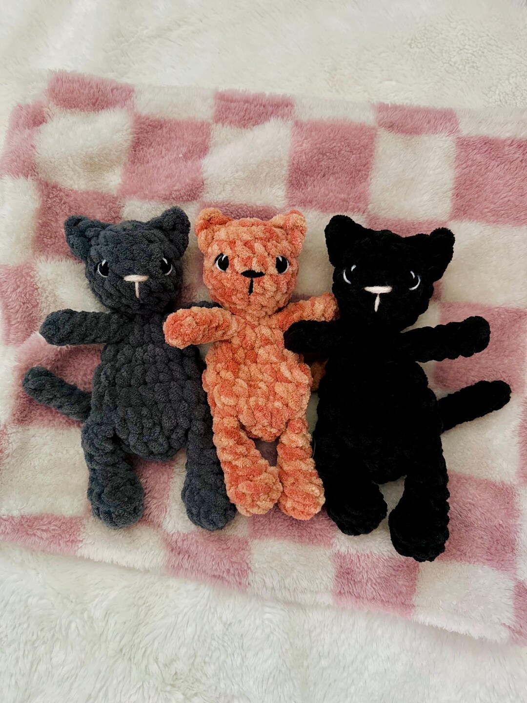 Create Your Own Kitty Cat Snuggler Lovey, Crochet Kitty Cat, Make Your ...