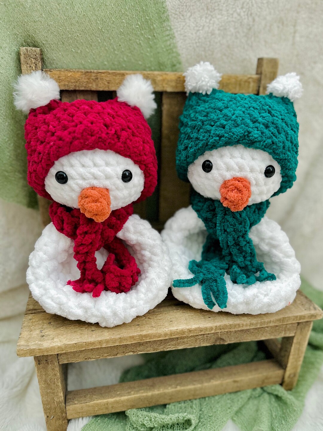 Made-to-order / Snowman / Crochet Snowman / Snowman Lovey / Christmas ...