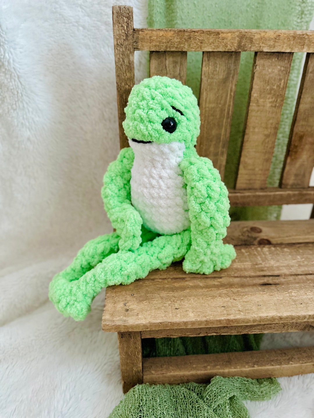 Frog Plush, Merp the Frog, Crochet Frog, Nursery, Birthday Gift, Frog ...