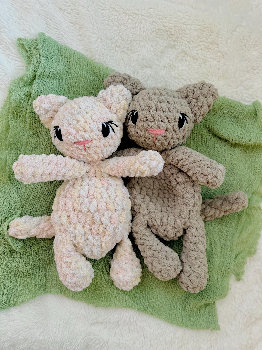 Create Your Own Kitty Cat Snuggler Lovey, Crochet Kitty Cat, Make Your ...