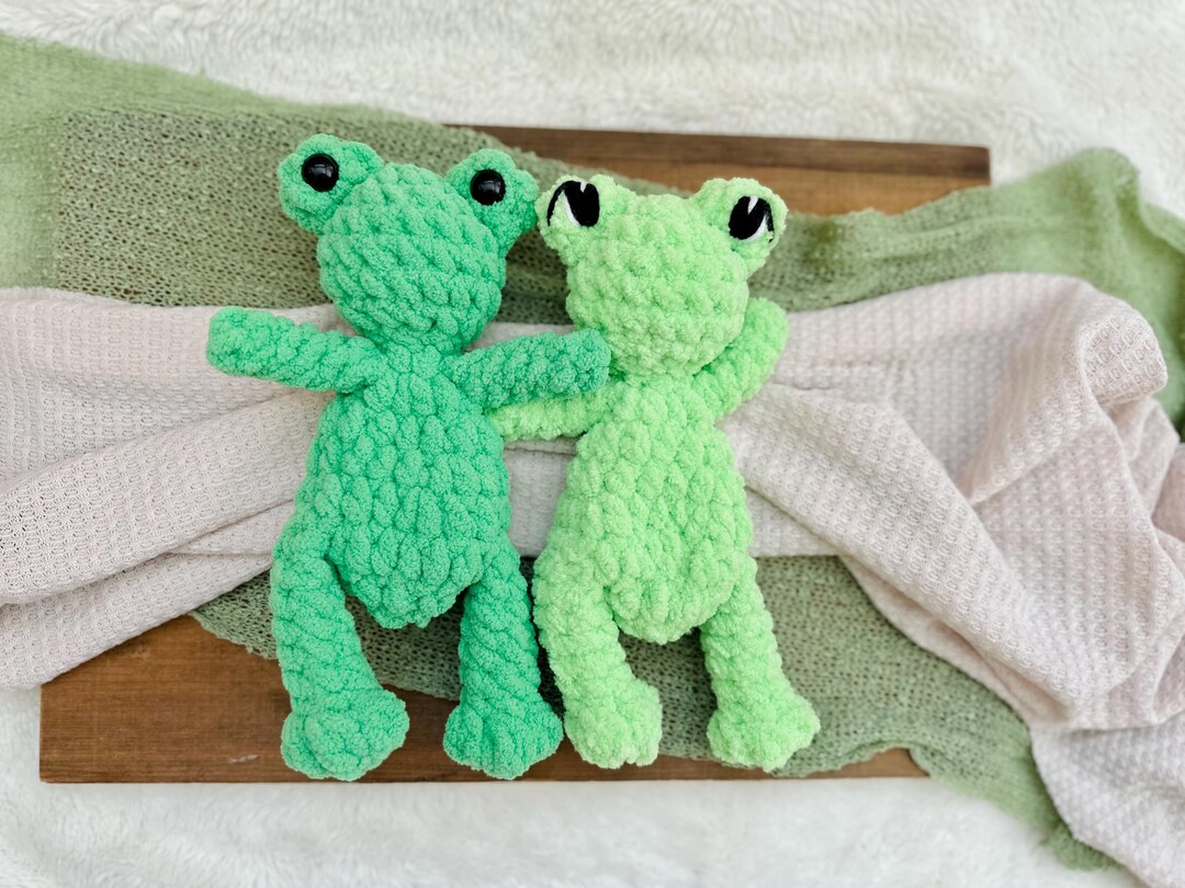 Create Your Own Bitty Frog Snuggler Lovey, Crochet Froggy, Make Your ...