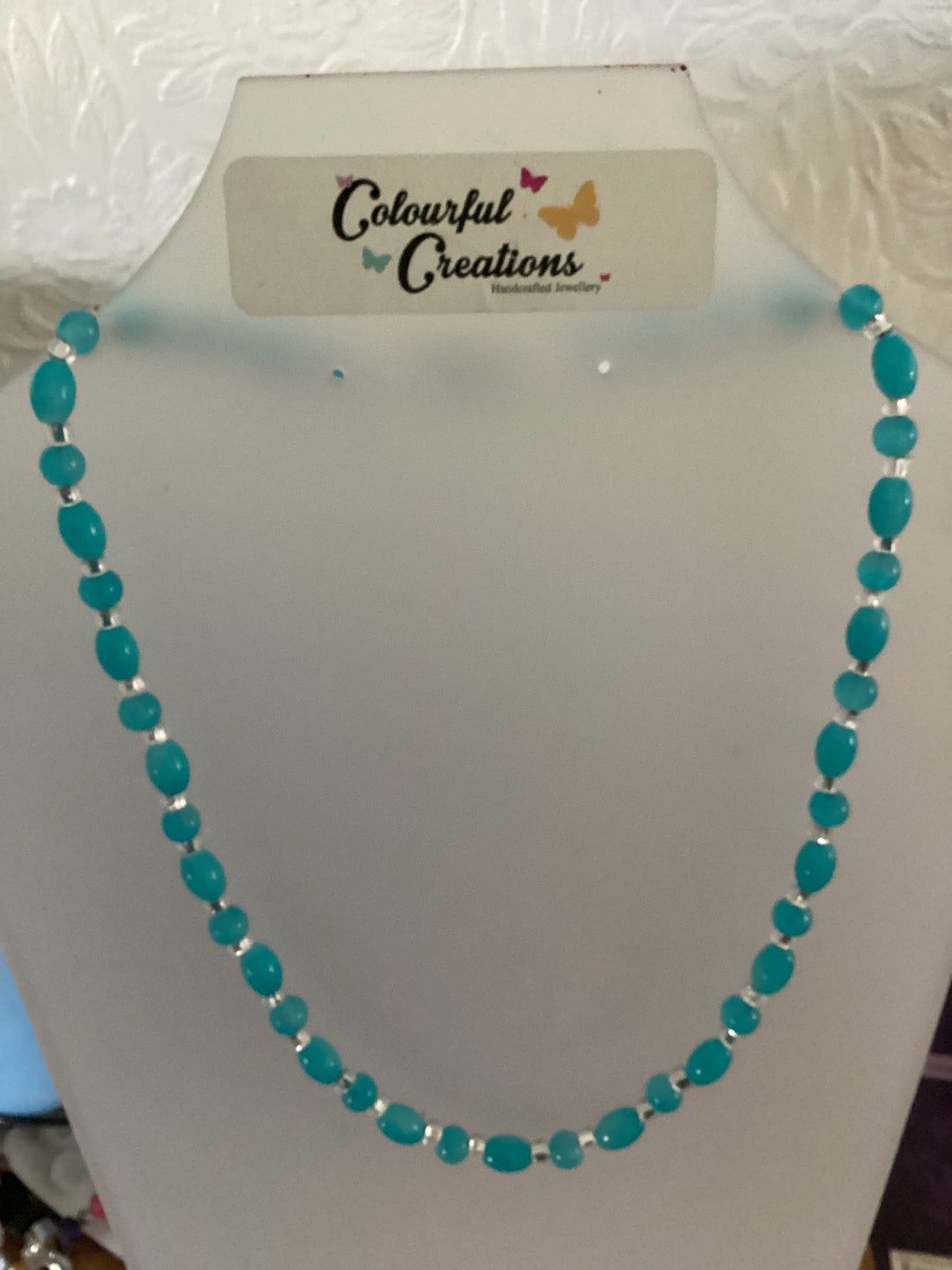 JADE COLOURED NECKLACE 18 Inches With Magnetic Clasp - Etsy