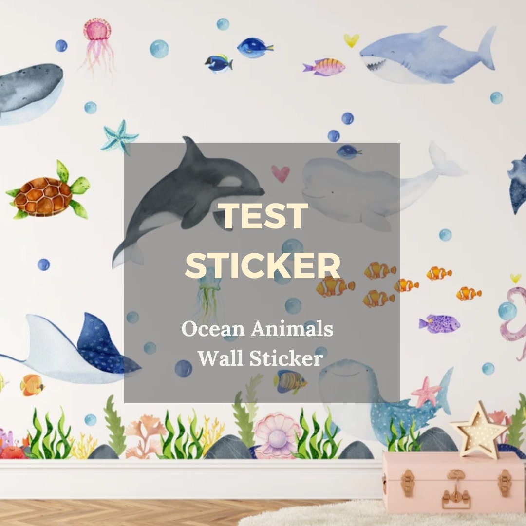 Wall Decal Sample: Color & Adhesion Test Sticker - Etsy UK