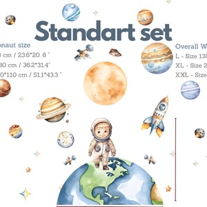 Space & Galaxy Wall Decals - Peel and Stick Wall Stickers for Boys ...