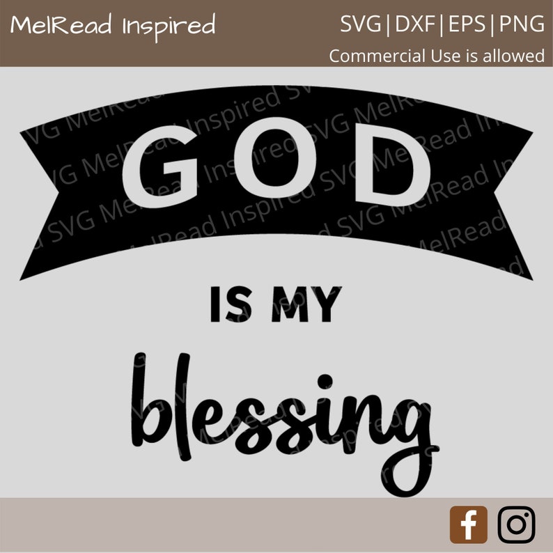 God is My Blessing Svg God Svg Christian Quotes Svg - Etsy