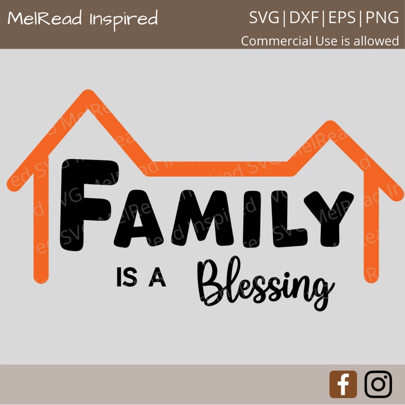 Family is A Blessing Svg Family Svg Blessing Svg Inspirational Svg Cut ...