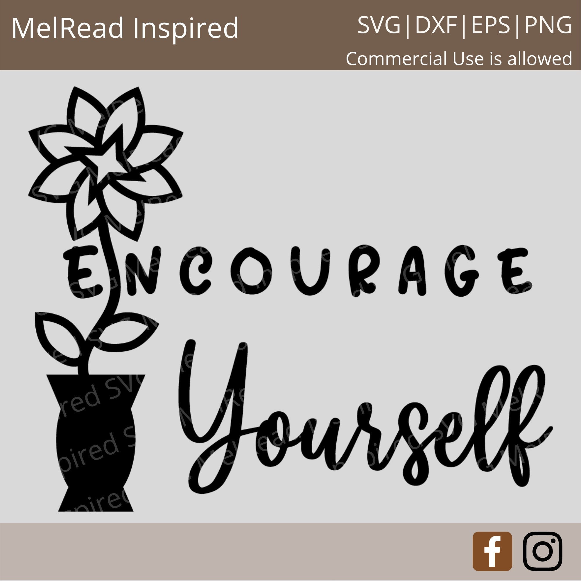Encourage Yourself SVG - Positive SVG - Inspirational SVG ...