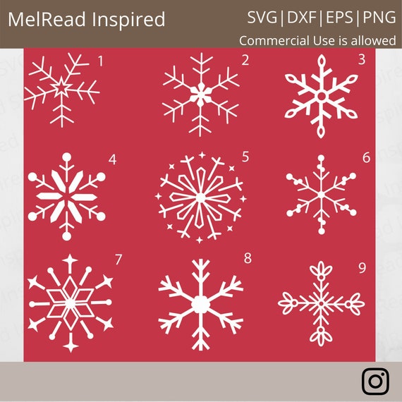 Snowflake Bundle Svg Snowflake Svg Winter Svg Christmas | Etsy