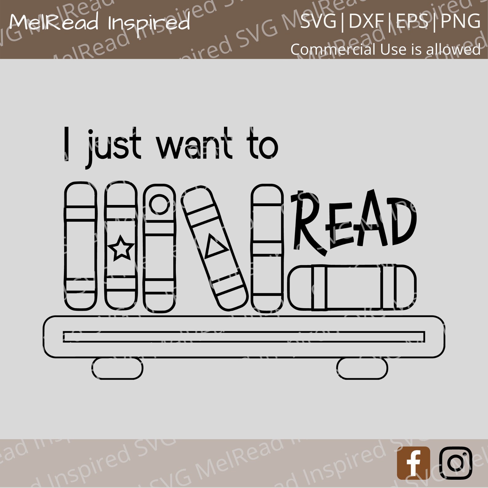 I Just Want to Read Svg - Read Svg - Book Svg - Bookshelf Svg - Cut ...