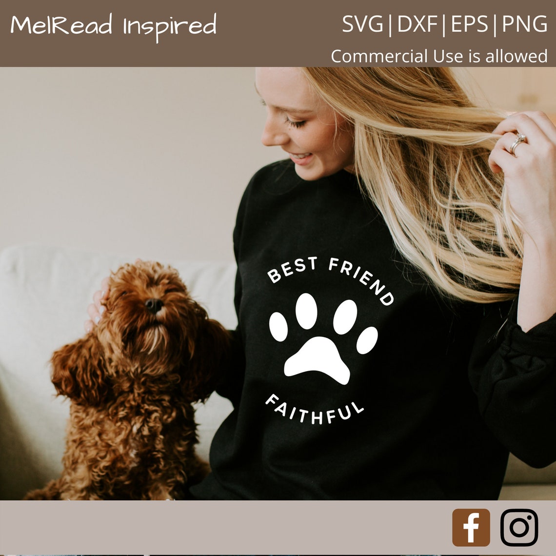 Best Friend Svg - Best Friend Paw Svg - Paw Print Svg - Pet Svg - Dog ...