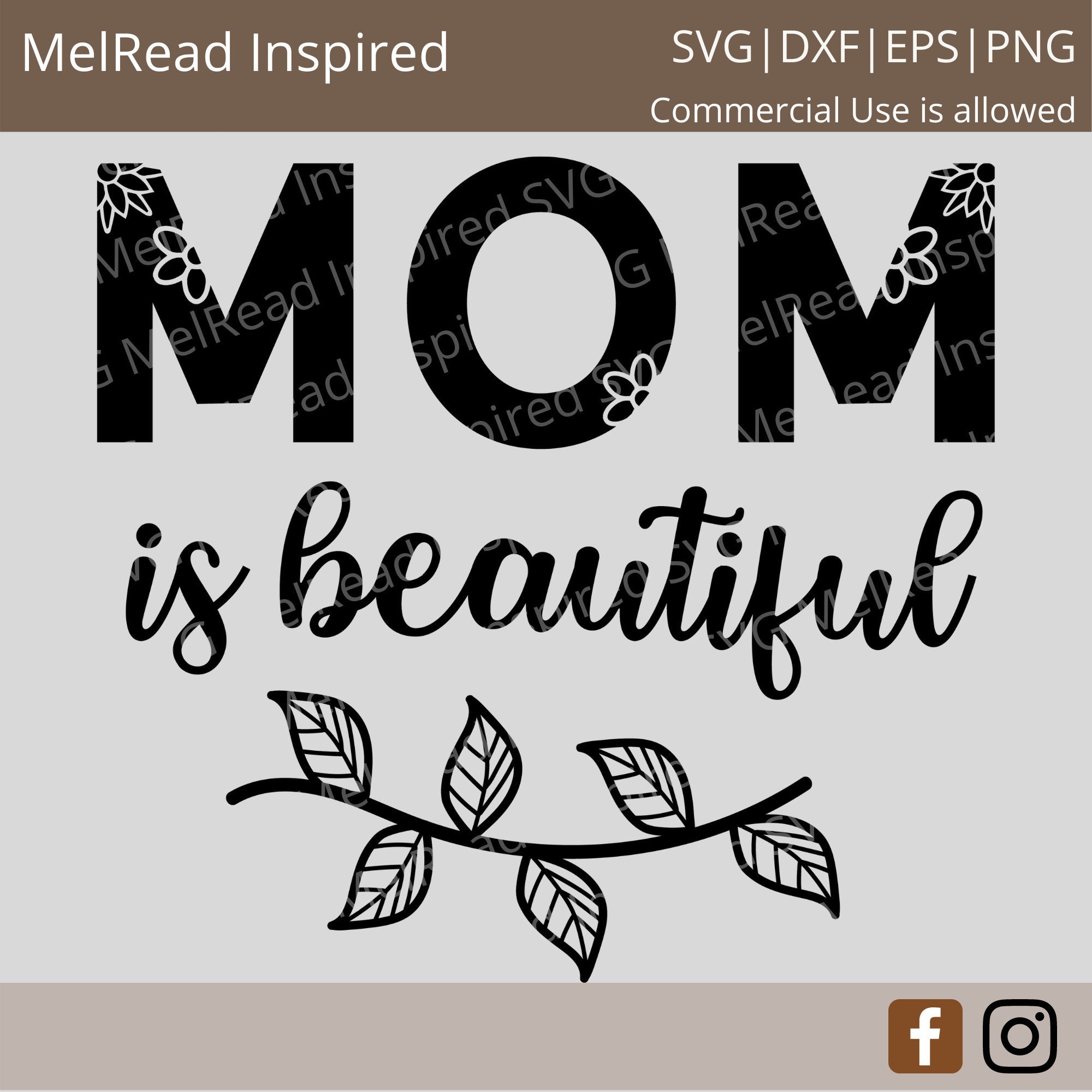Mom is Beautiful Svg - Mom Svg - Mother's Day Svg - Cricut Cut File ...