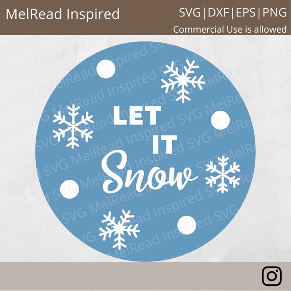 Let It Snow Svg Winter Svg Christmas Svg Digital File | Etsy