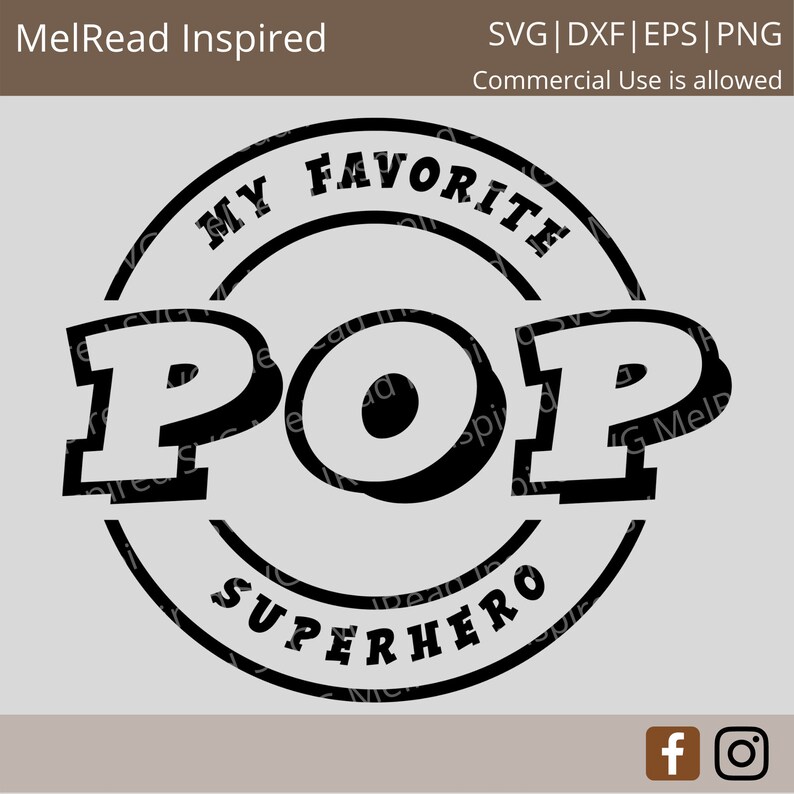 Pop My Favorite Superhero Svg - Pop Svg - Father's Day Svg - Cricut Pop ...