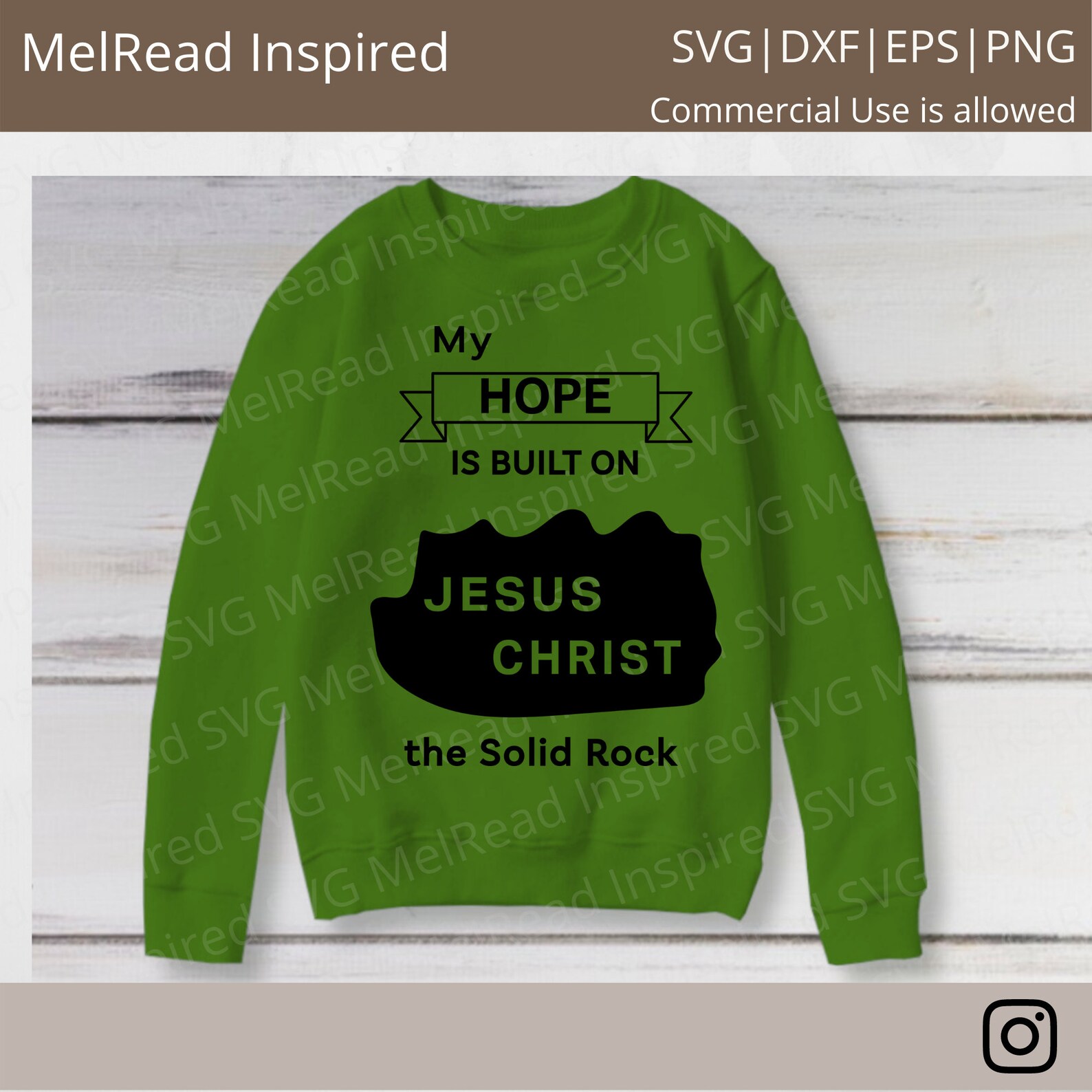 My Hope is Built on Jesus Christ Svg Hymn Svg Christian - Etsy