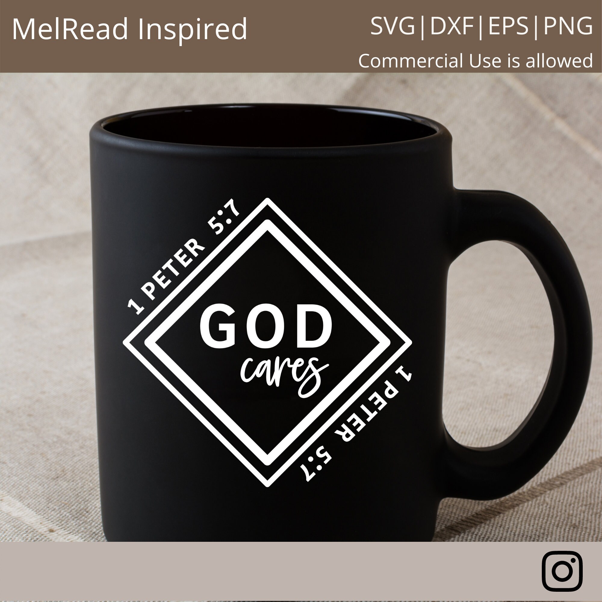 God Cares Svg - God Svg - 1 Peter 5:7 Svg - 1 Peter 5 7 Svg - Bible Svg ...