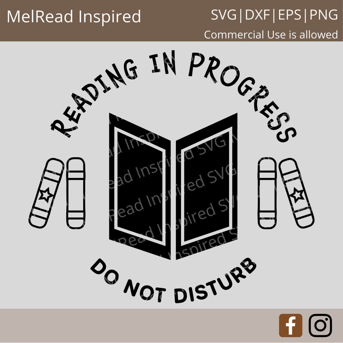 Reading in Progress Svg - Reading Svg - Book Svg - Library Svg - Do Not ...