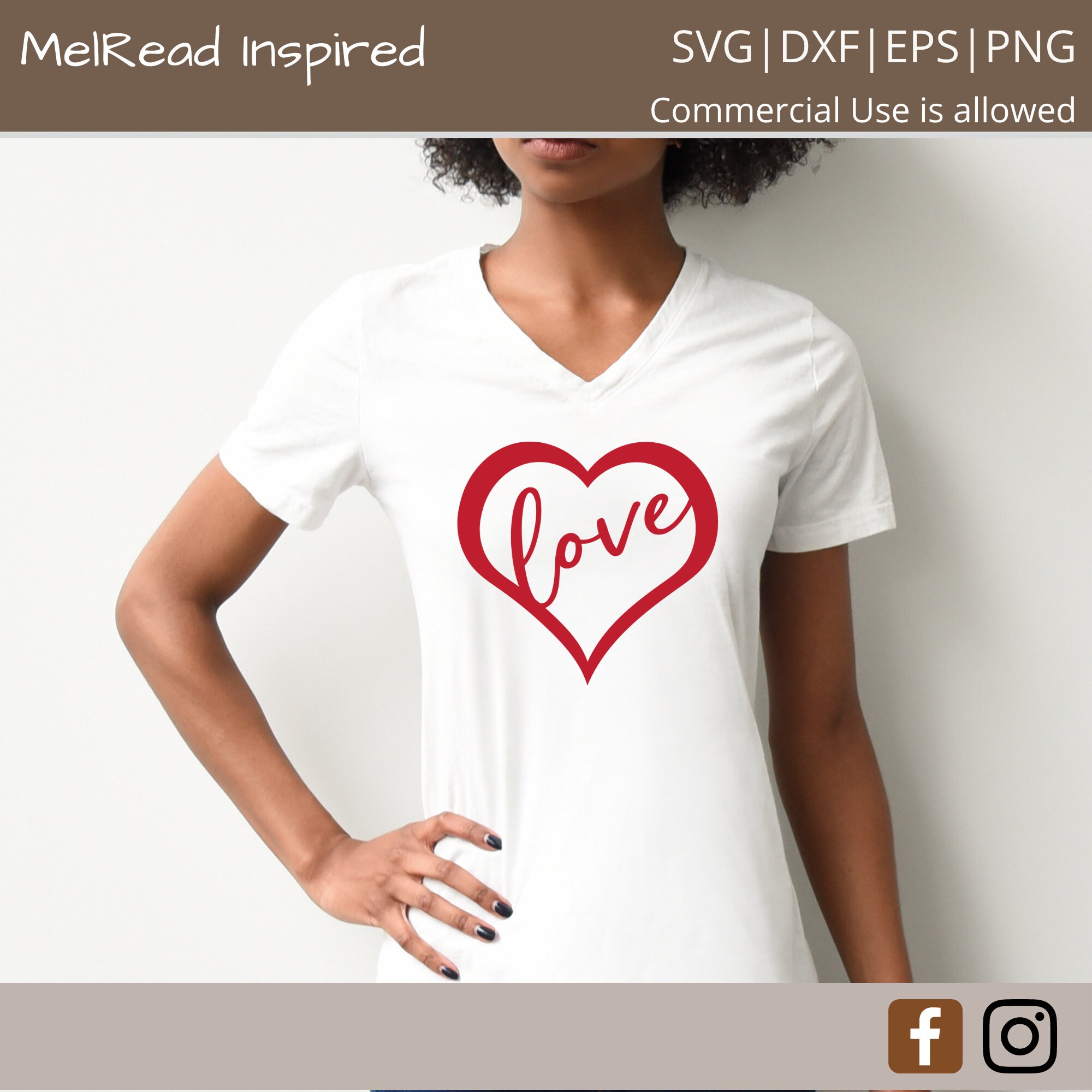 Love Svg Heart Svg Valentines Day Cut File Digital File Cricut Cameo - Etsy