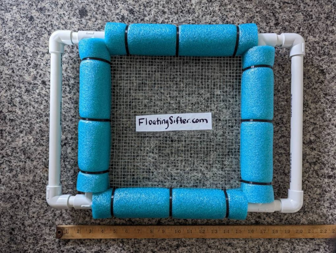 Dual-handle Floating Sifter - Ideal for Shark Teeth, Seashells, Fossils ...