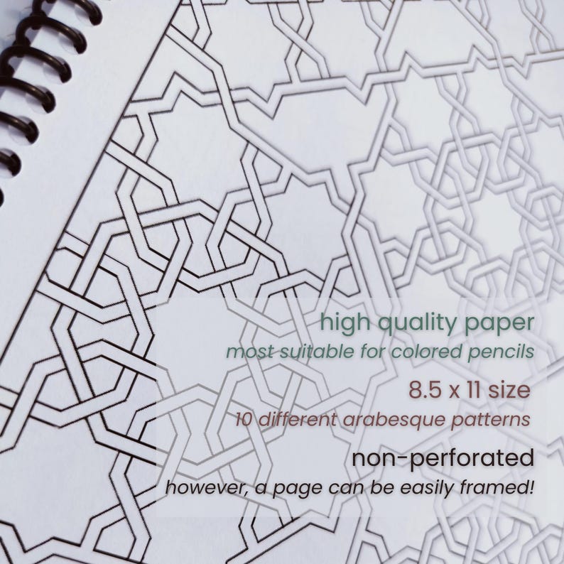Arabesque | Coloring Book - Etsy