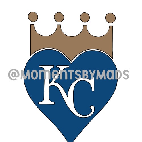Kansas City Royals Crown Blue and Yellow PNG Digital | Etsy