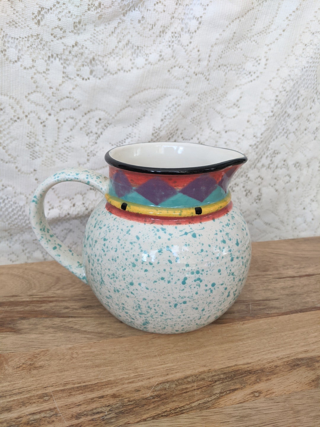 Vintage Treasure Craft USA Paradise Pitcher - Etsy