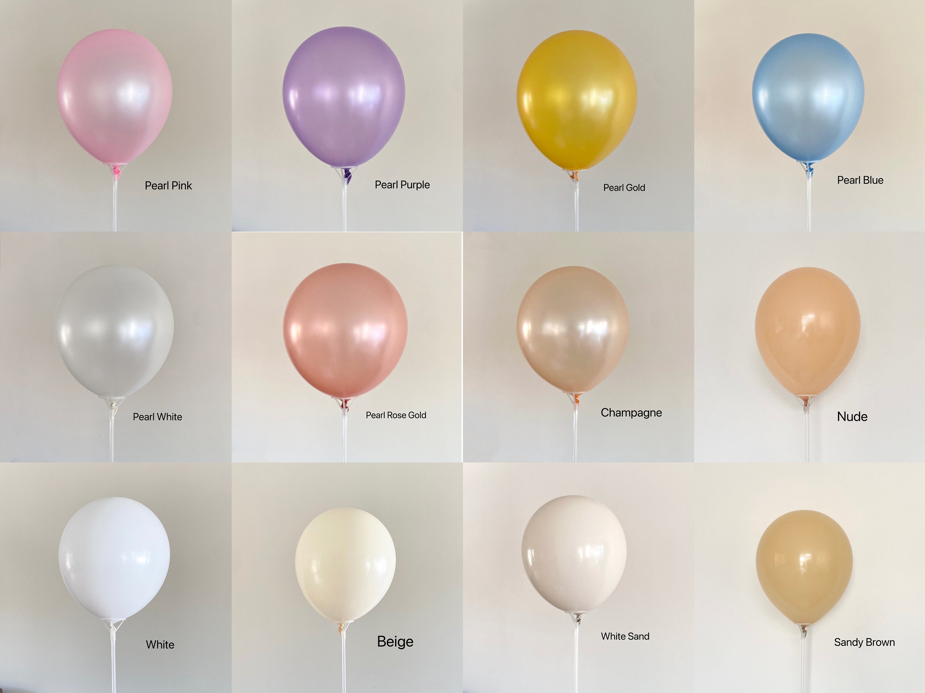 12 Latex Color Balloon, Custom Color Balloon, Choose Your Color Balloon ...