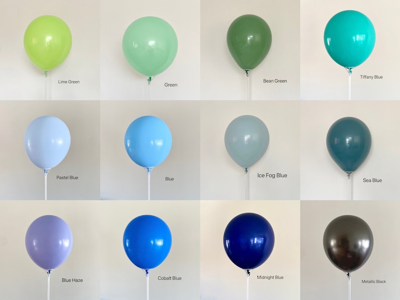 12 Latex Color Balloon, Custom Color Balloon, Choose Your Color Balloon ...