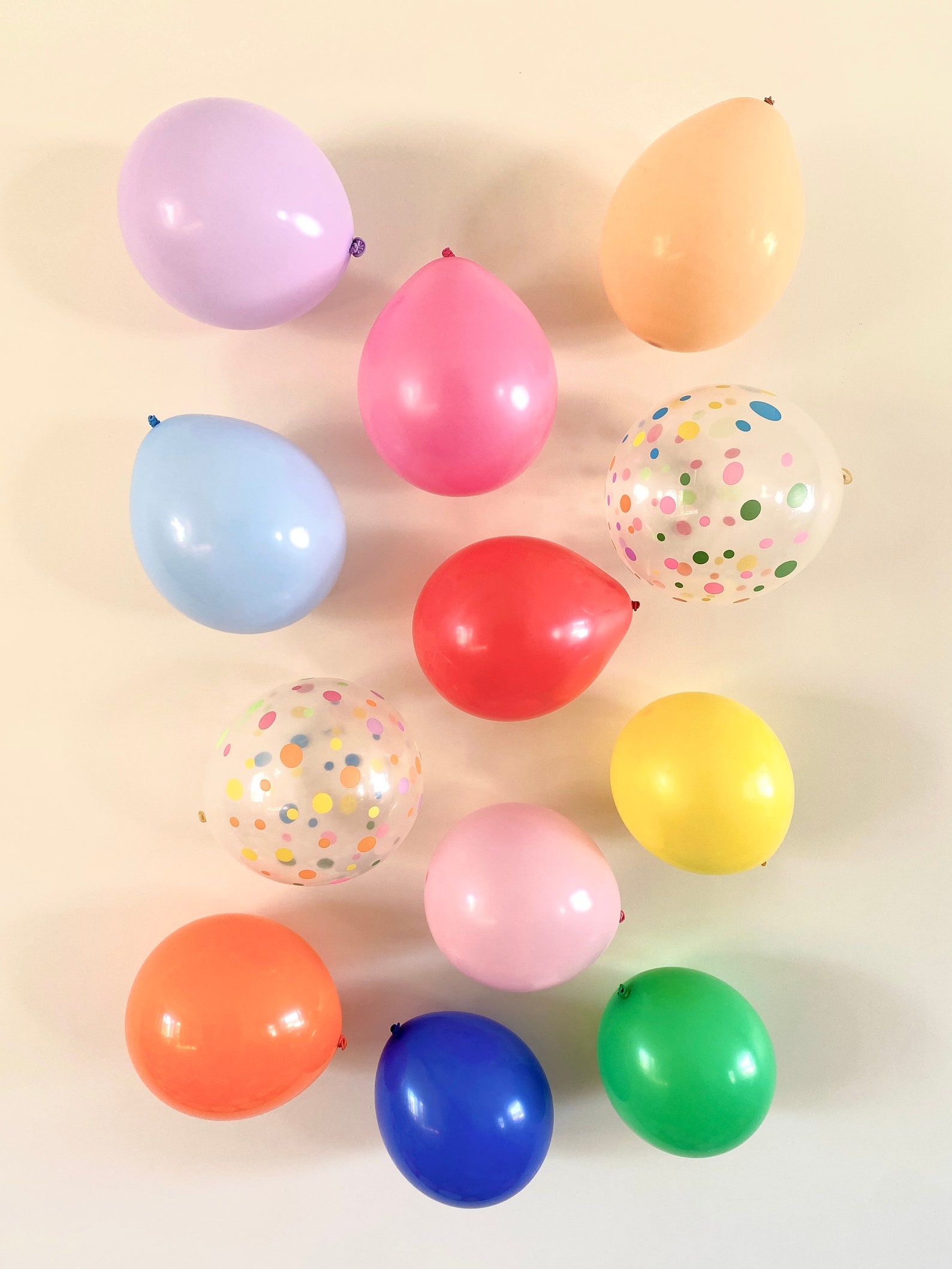 12 Pack Rainbow Balloon Set for Birthday Event Party, Colorful Balloons ...