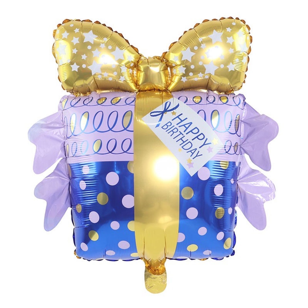 Jumbo Gift Box Birthday Balloons, Huge Birthday Party Balloons for Kids ...