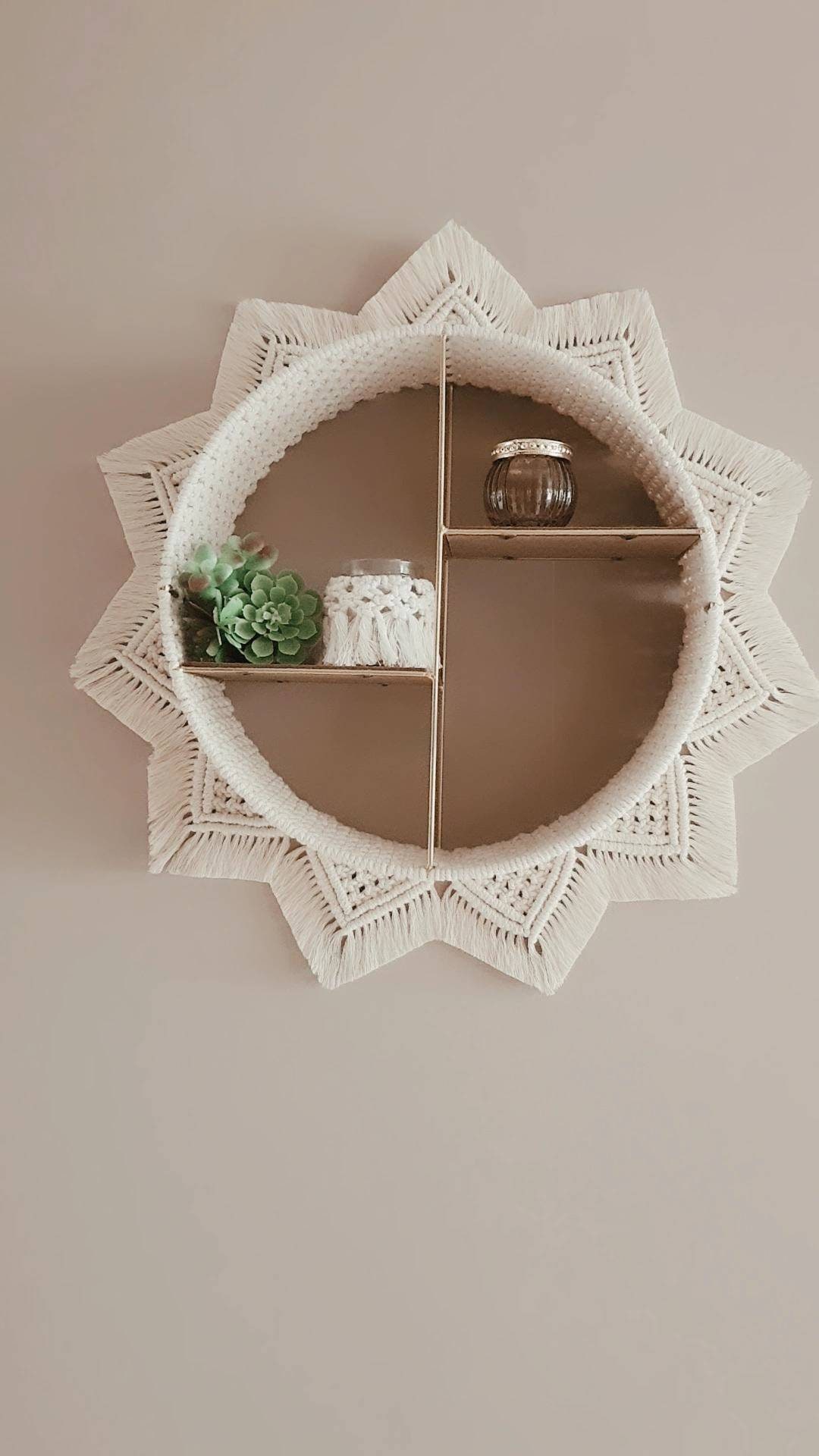 Macrame Wall Shelf, Boho Style, Shelf, Unique, Gift Idea, Eye-catcher ...