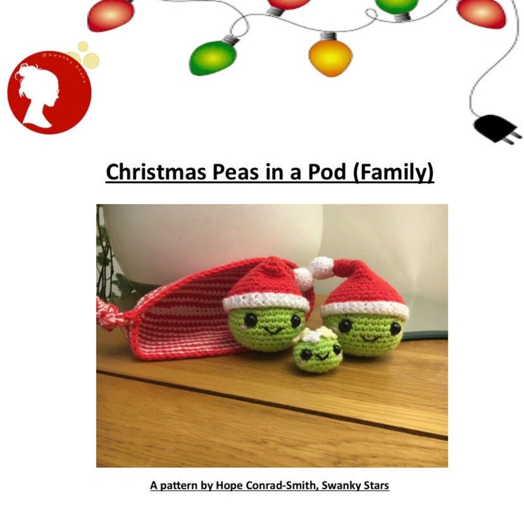 Christmas Peas in Pod Crochet Pattern PDF ONLY - Etsy