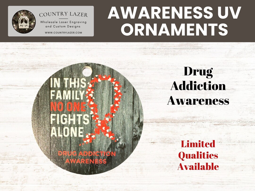 Drug Addiction Awareness Christmas Ornament, in This Family, No One ...