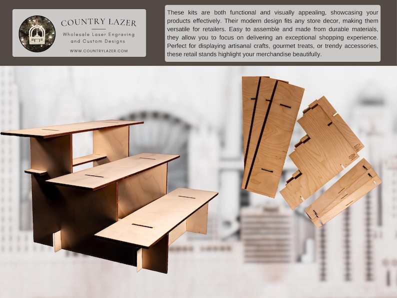 Wooden Retail Display Stand Kit: Craft Show & Market Fixture - Etsy