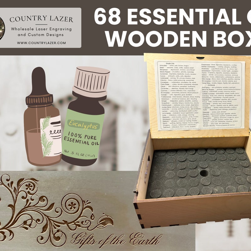 Essential Oils Box - Etsy