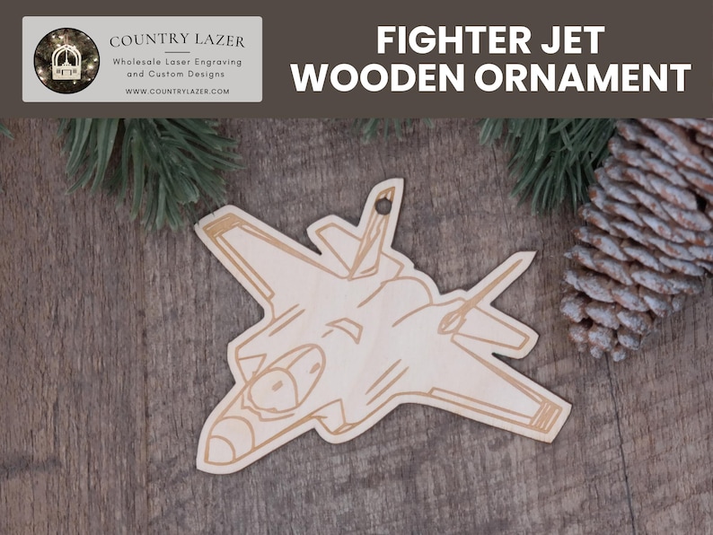 F-35 Fighter Jet Wooden Ornament - Etsy