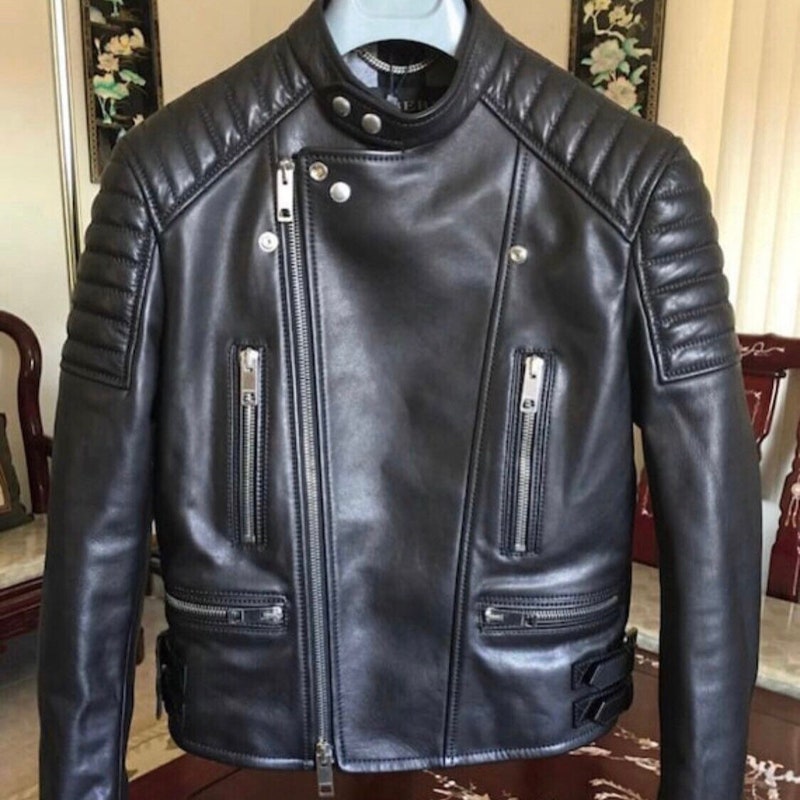 Mens Spring Leather Jacket - Etsy