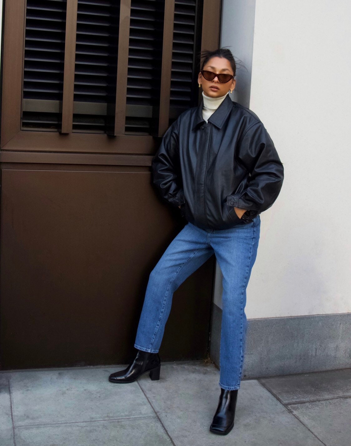 90s Retro Jacket Vintage Leather Jacket Oversized Leather - Etsy